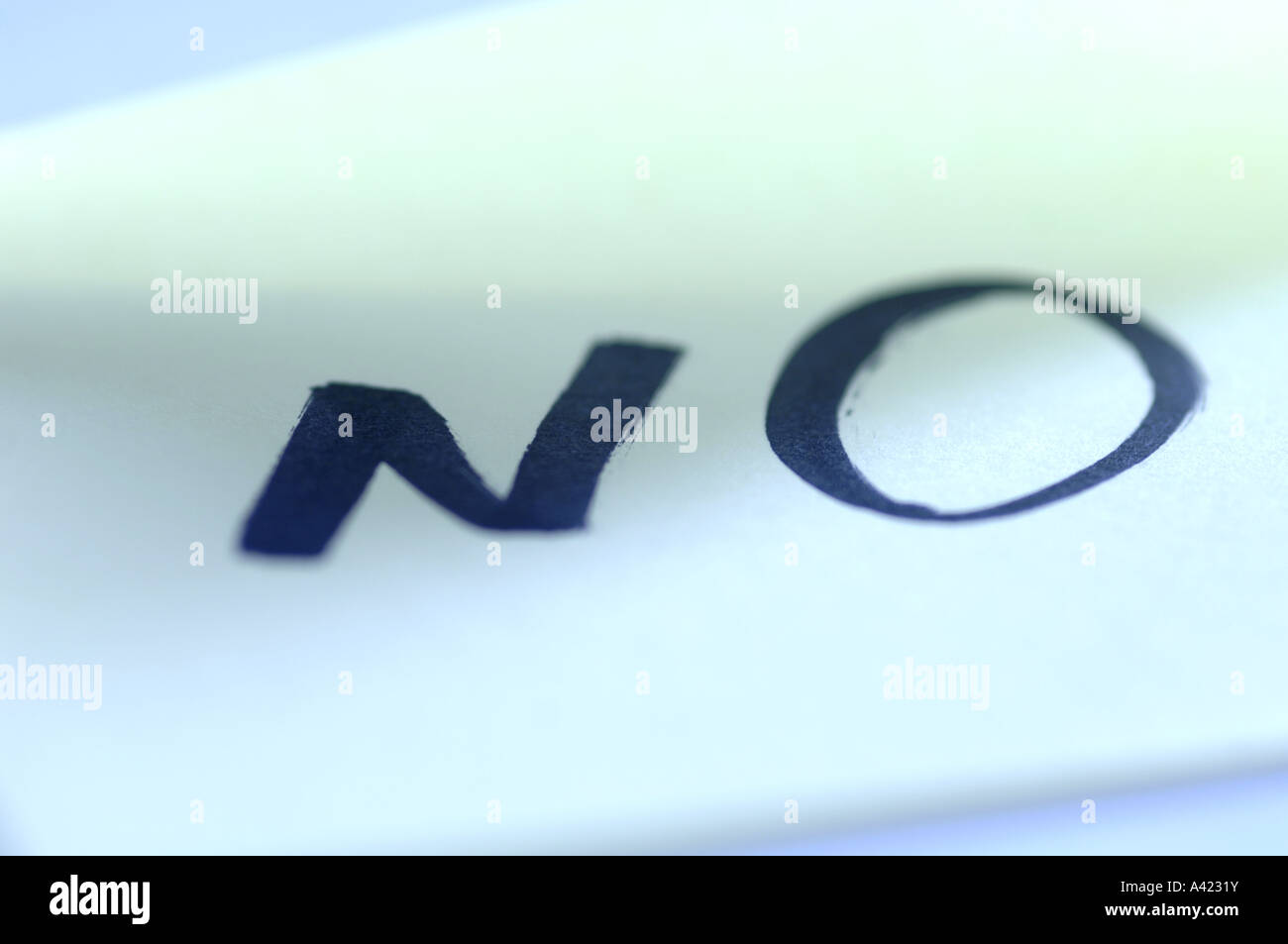 NO hand write note Stock Photo - Alamy