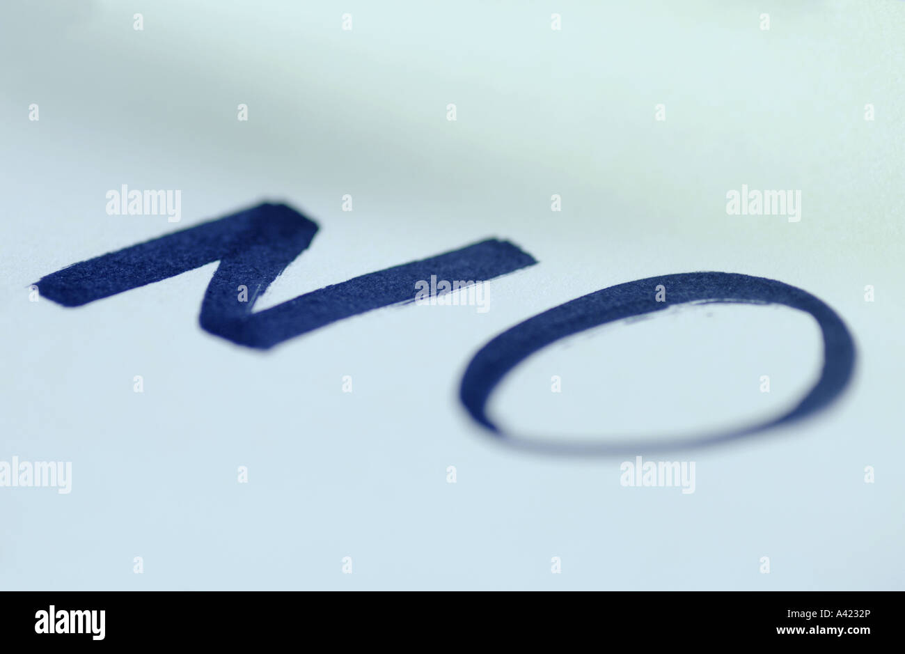 NO hand write note Stock Photo - Alamy