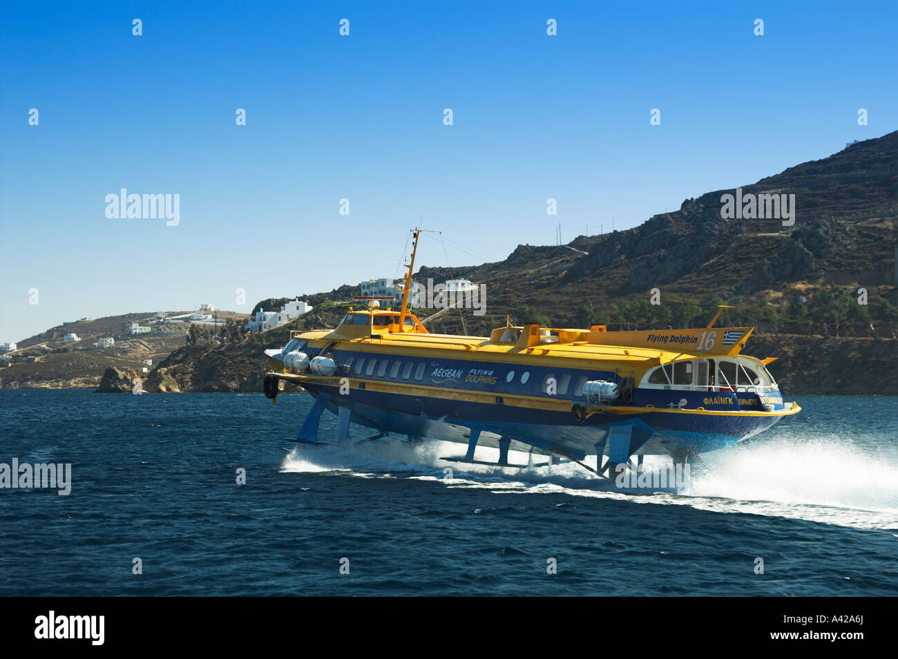 Flying Dolphin Hydrofoil Ferry Greece High Resolution Stock Photography and Images - Alamy