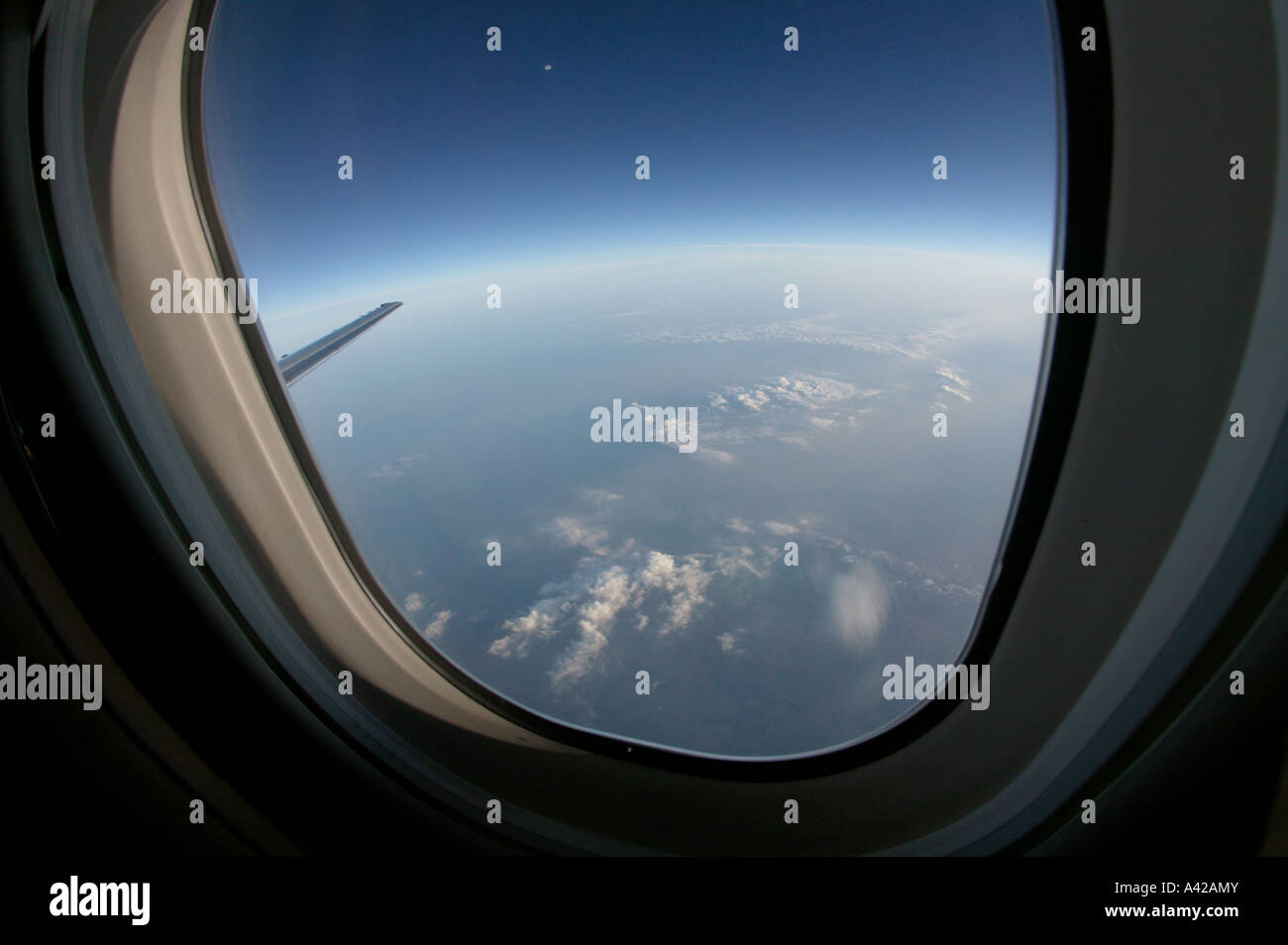 View our airplane window Stock Photo - Alamy