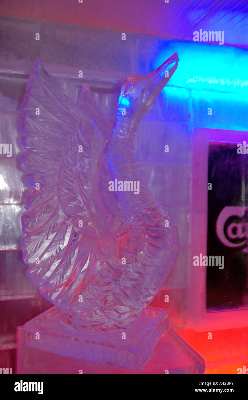 Ice bar in Warsaw Poland Stock Photo - Alamy