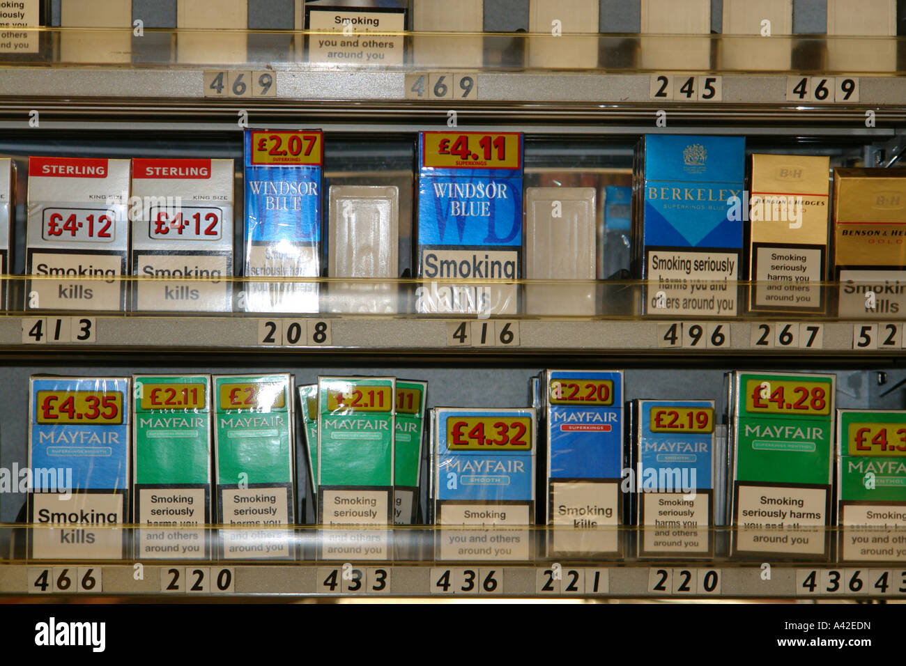 Cigarette stand Wales GB UK 2007 Stock Photo - Alamy