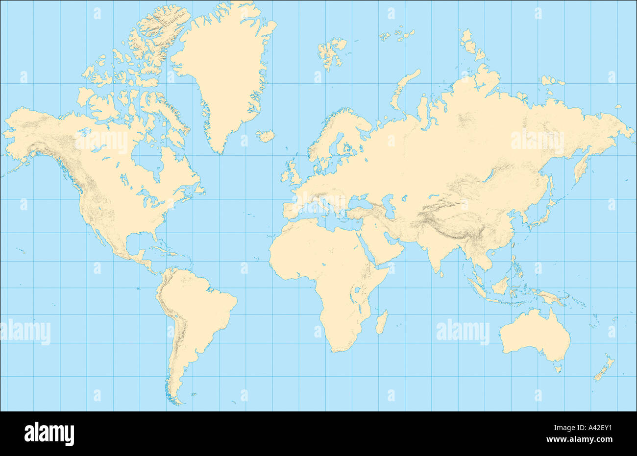 Map of the World Stock Photo - Alamy