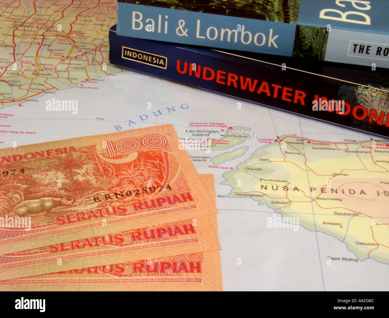 Map Denpasar Bali Lombok Indonesia Guidebook Rough Guide Bali Lombok ...