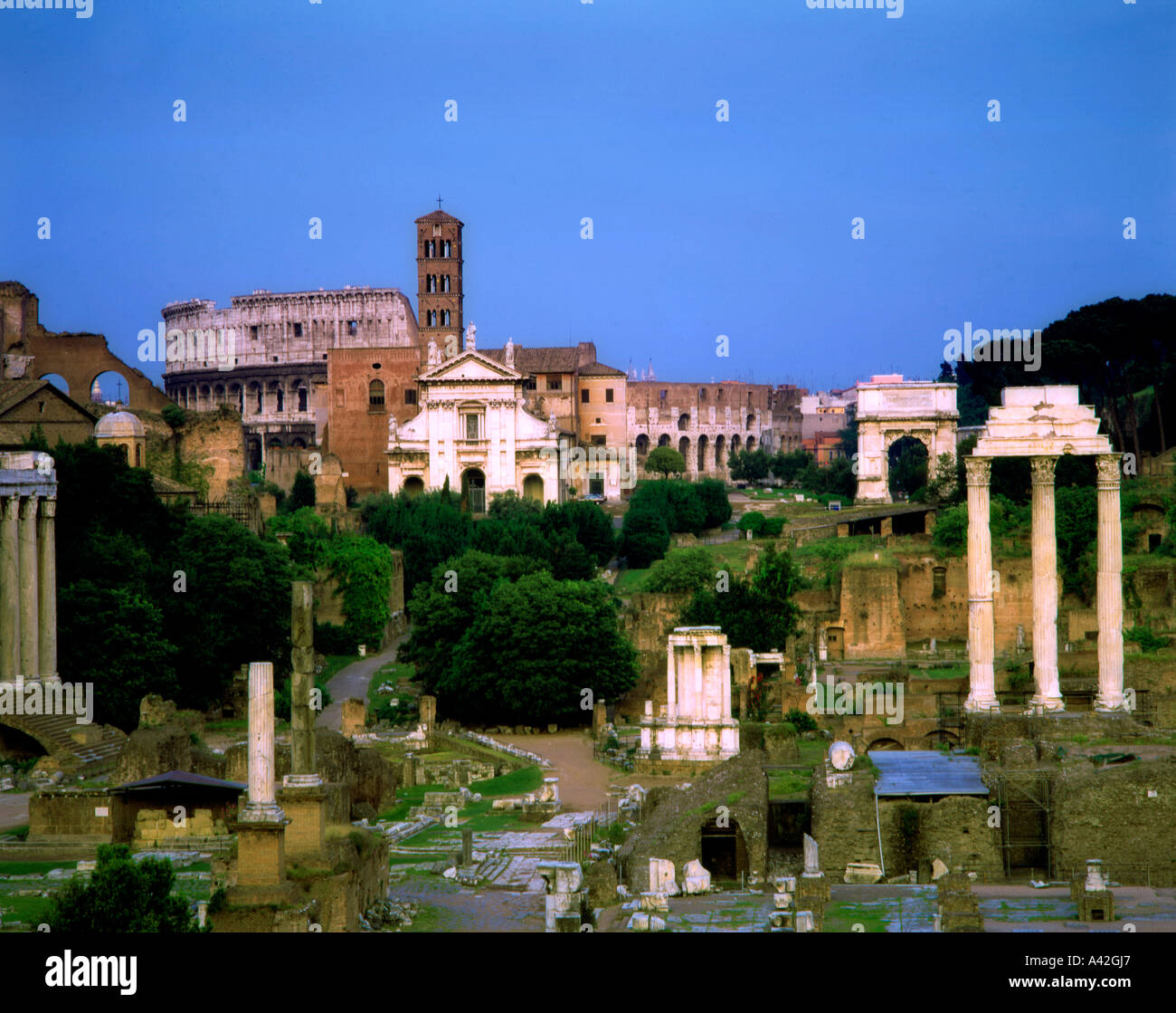 Rome Forum Romanum Stock Photo - Alamy
