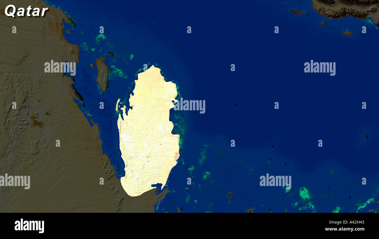 Maps of qatar hi-res stock photography and images - Alamy