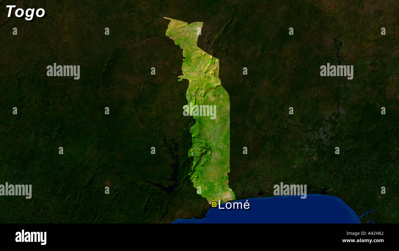 Map of lome hi-res stock photography and images - Alamy