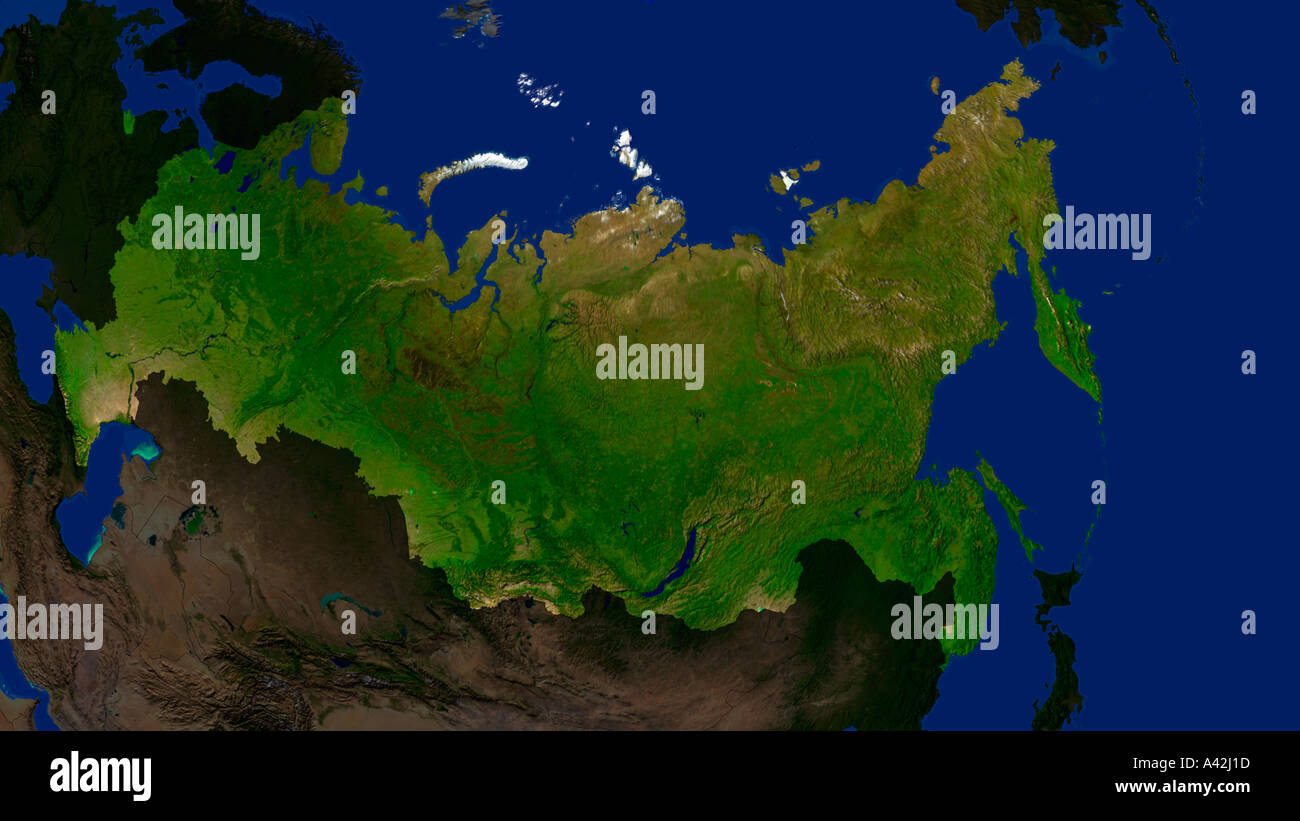 Russia Map Satellite High Resolution Stock Photography and Images - Alamy