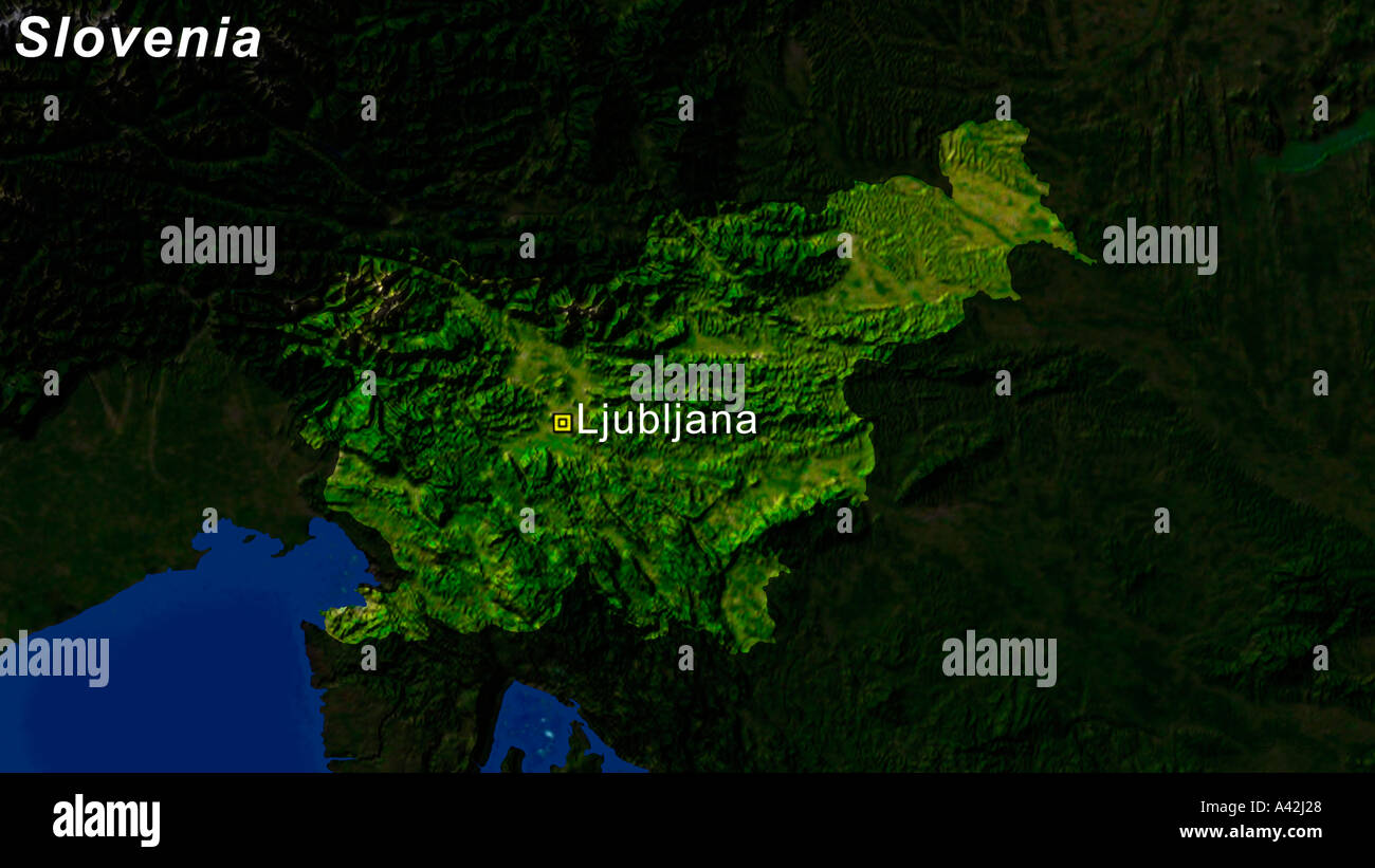 Ljubljana map hi-res stock photography and images - Alamy