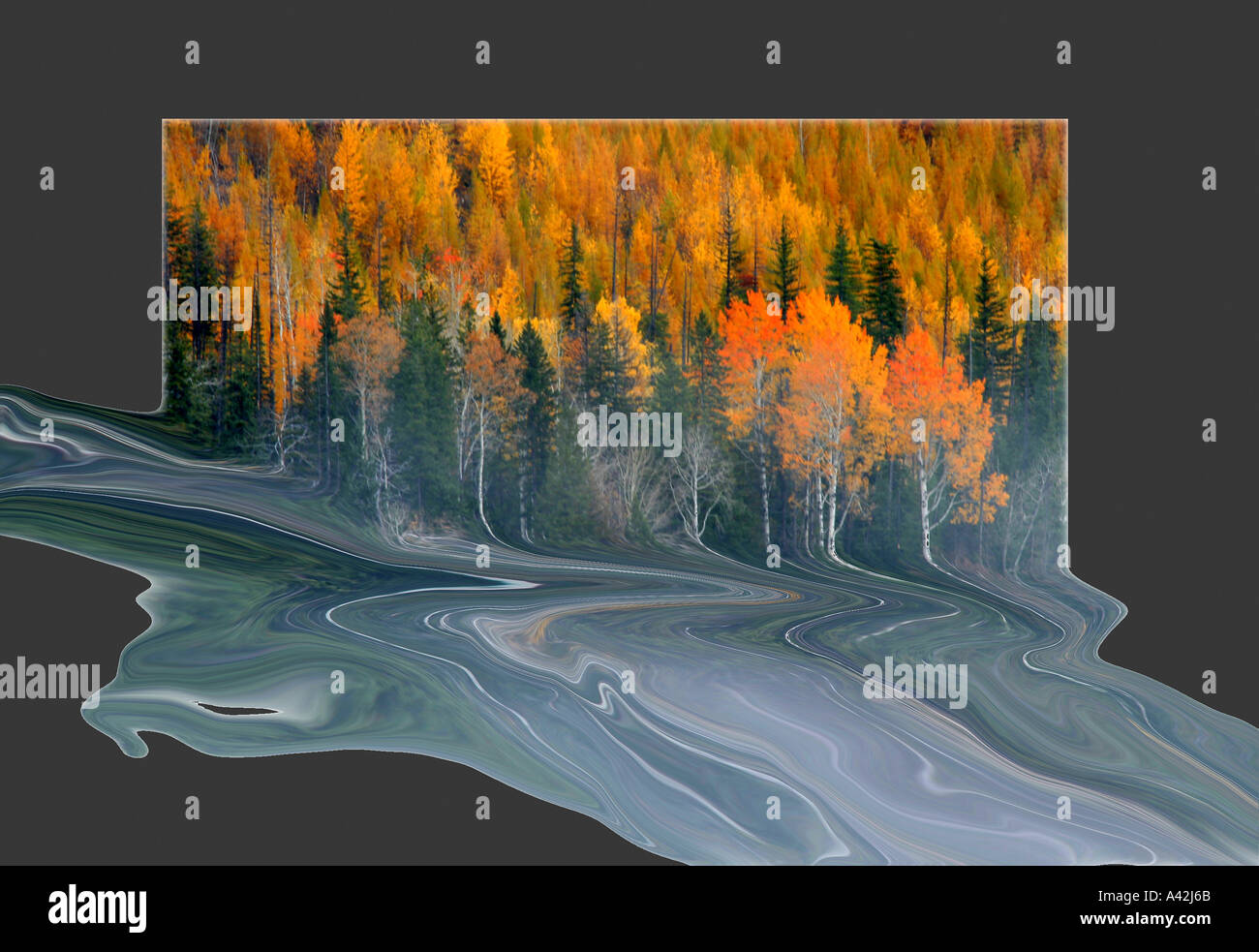 Abstract impressions WINDING RIVER Stock Photo - Alamy