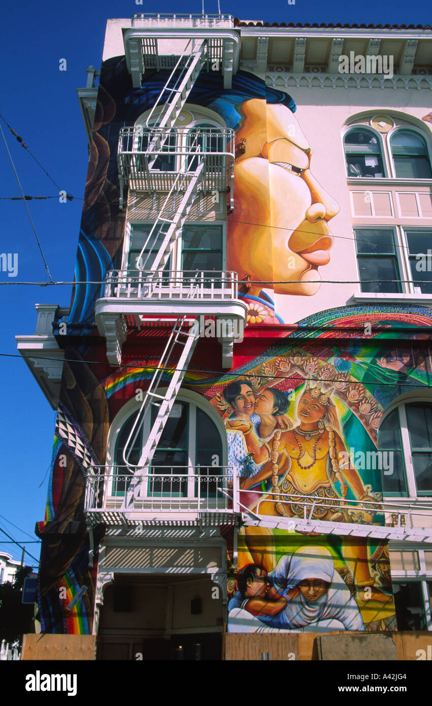 San francisco mural hispanic hi-res stock photography and images - Alamy