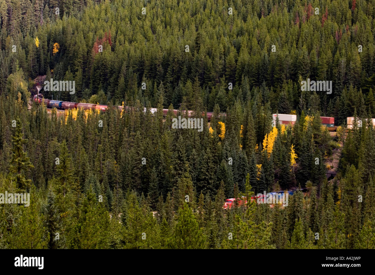 Spiral tunnels at kicking horse pass hi-res stock photography and ...