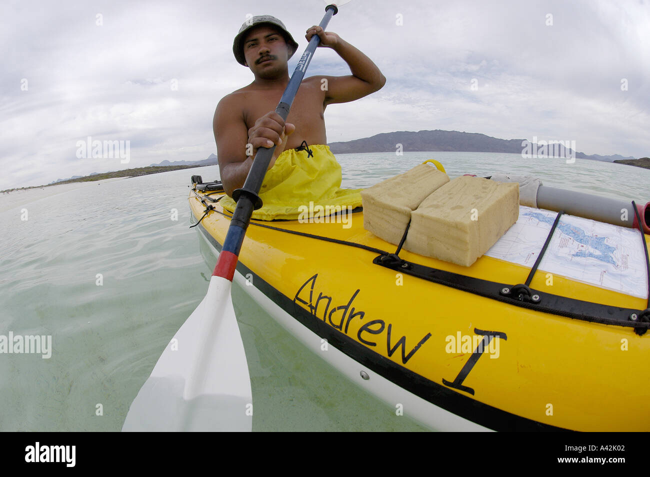 man sea kayaking in Coronado Island model released Sea of Cortez Gulf ...