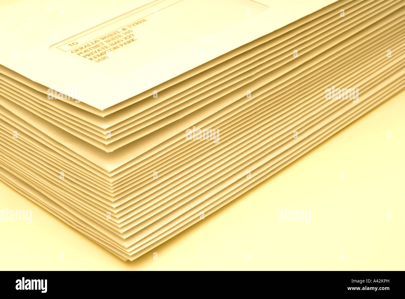 Pile of business envelopes, mail concept Stock Photo - Alamy