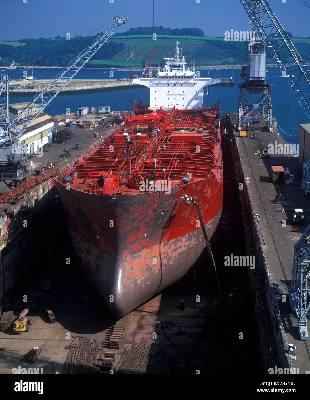 Cornwall Ship In Dry Dock Stock Photo - Alamy
