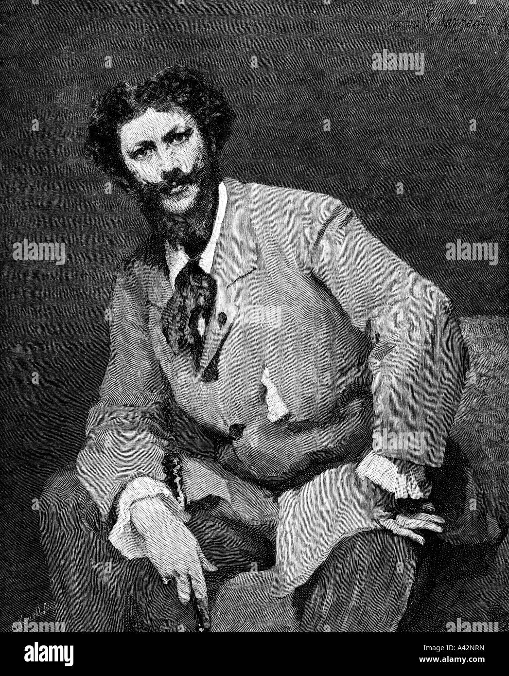 Carolus duran charles emile auguste Black and White Stock Photos ...