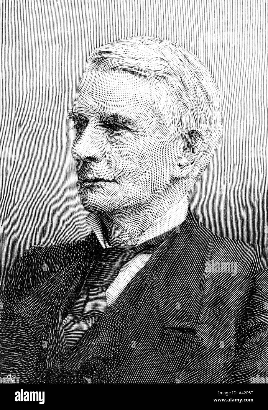 engraving of 19th century American politician Timothy Otis Howe Stock ...