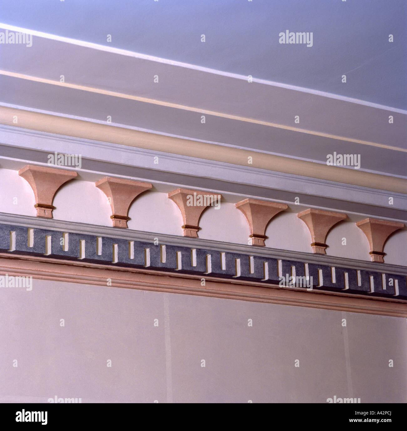 Close-up of ornate cornice and ceiling Stock Photo - Alamy