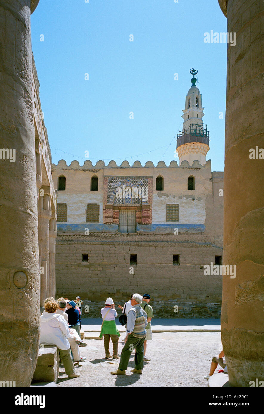 When the temple at Luxor was excavated by archaeologists the entrance ...