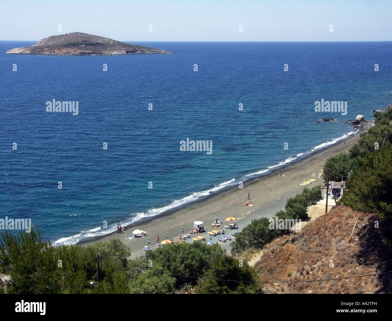 Platis Yialos Beach, Kalymnos Greece Stock Photo - Alamy