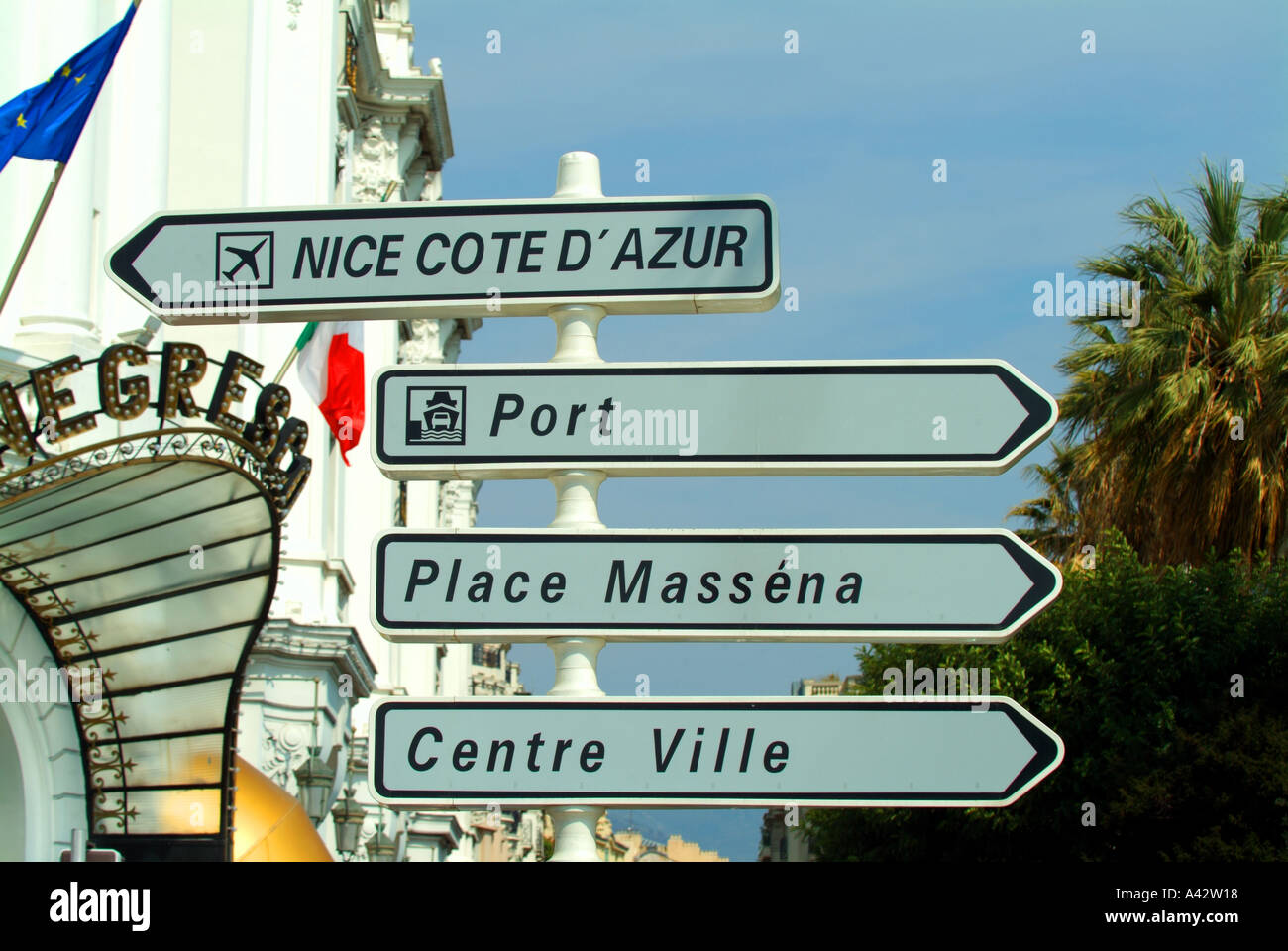 Nice Cote D Azur french riviera France Europe promenade des anglais ...