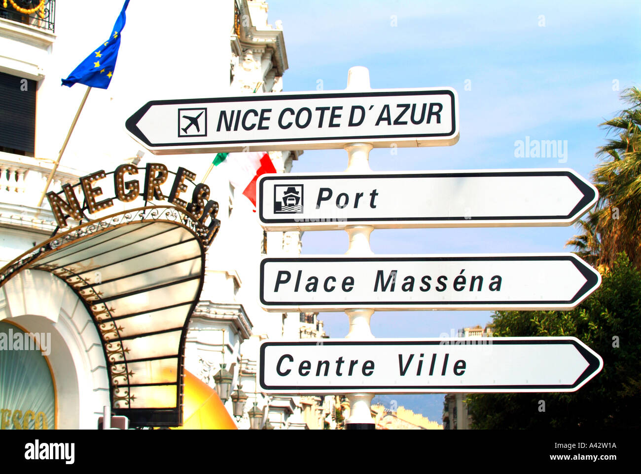 Nice Cote D Azur french riviera France Europe promenade des anglais ...