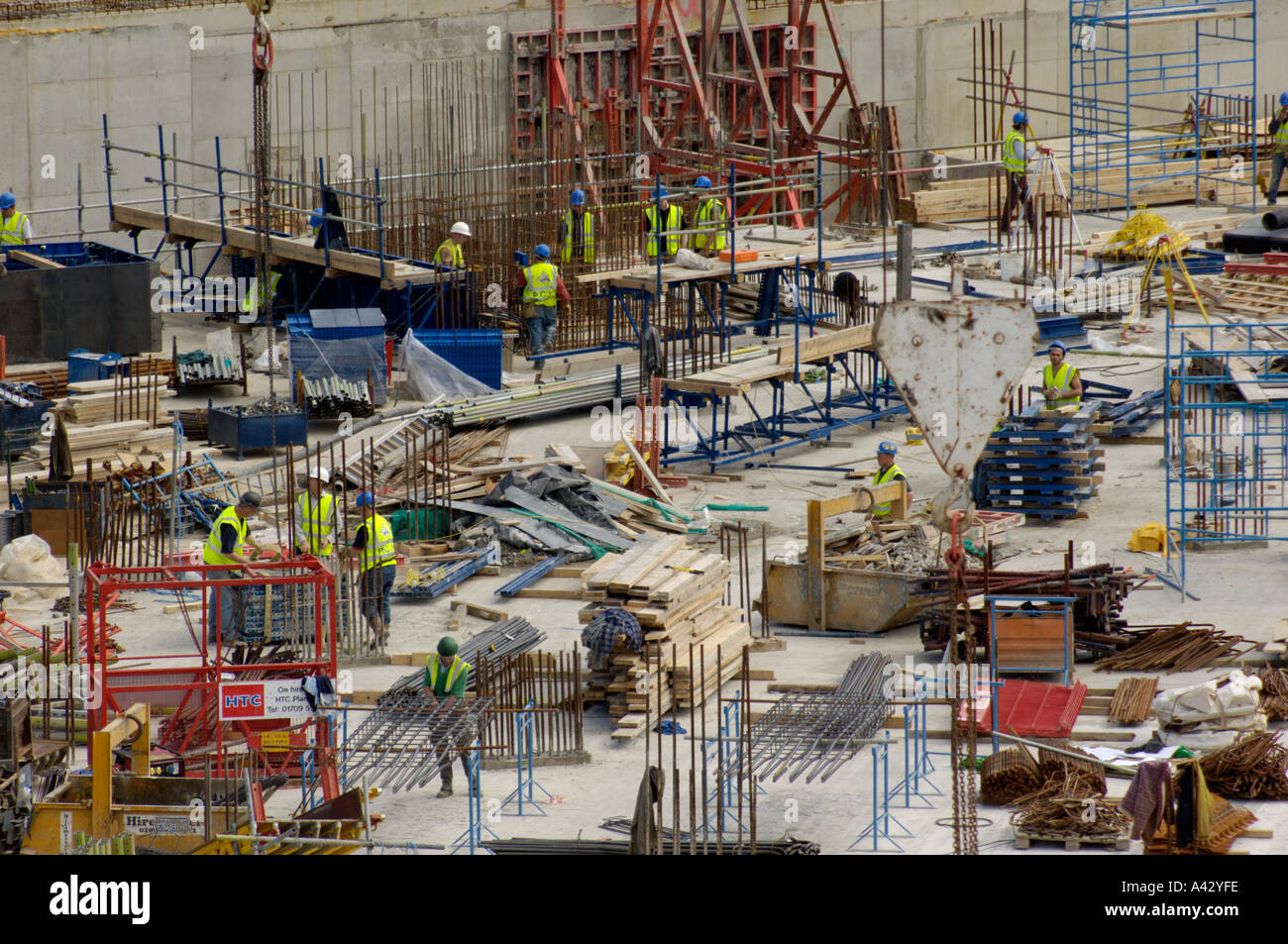 Buiding site new construction of a shopping mall Stock Photo - Alamy