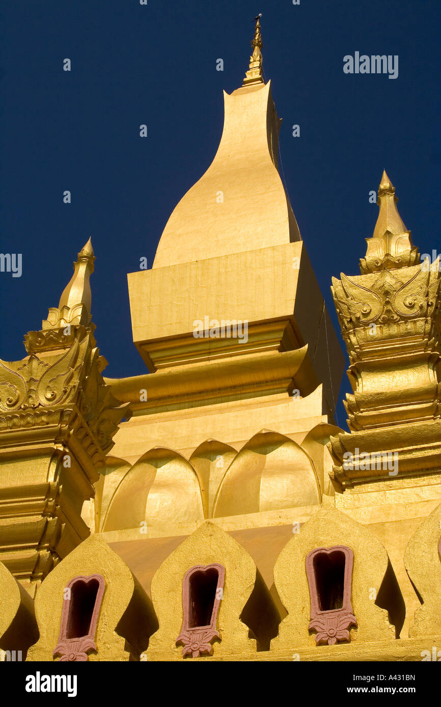 Wat That Luang Vientiane Laos Stock Photo - Alamy