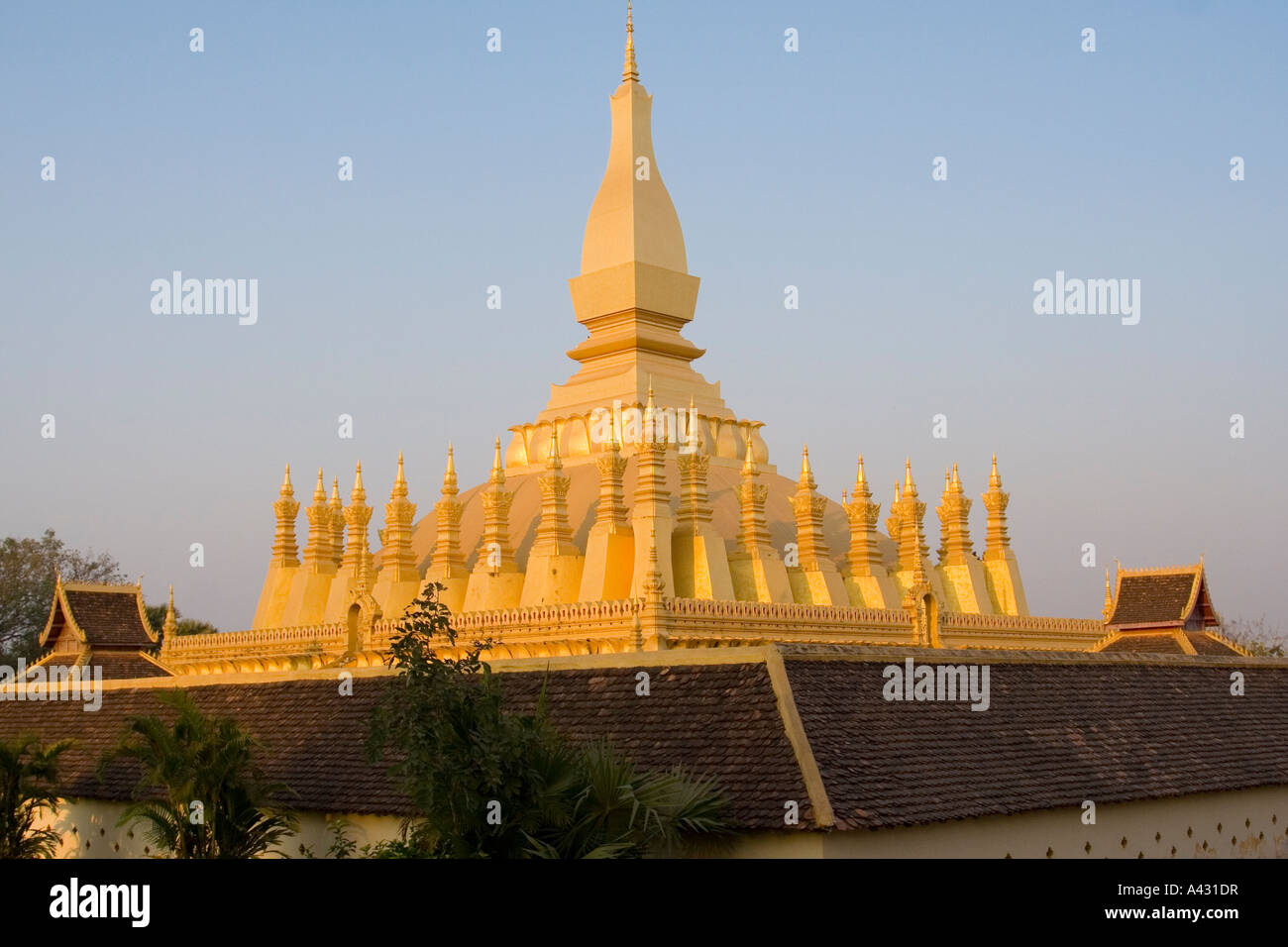 Wat That Luang Vientiane Laos Stock Photo - Alamy