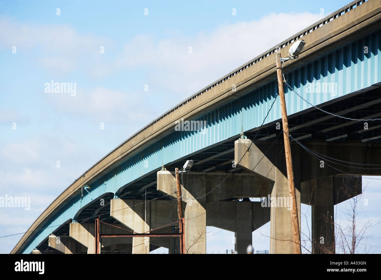 Road Signs Over Overpass High Resolution Stock Photography and Images ...