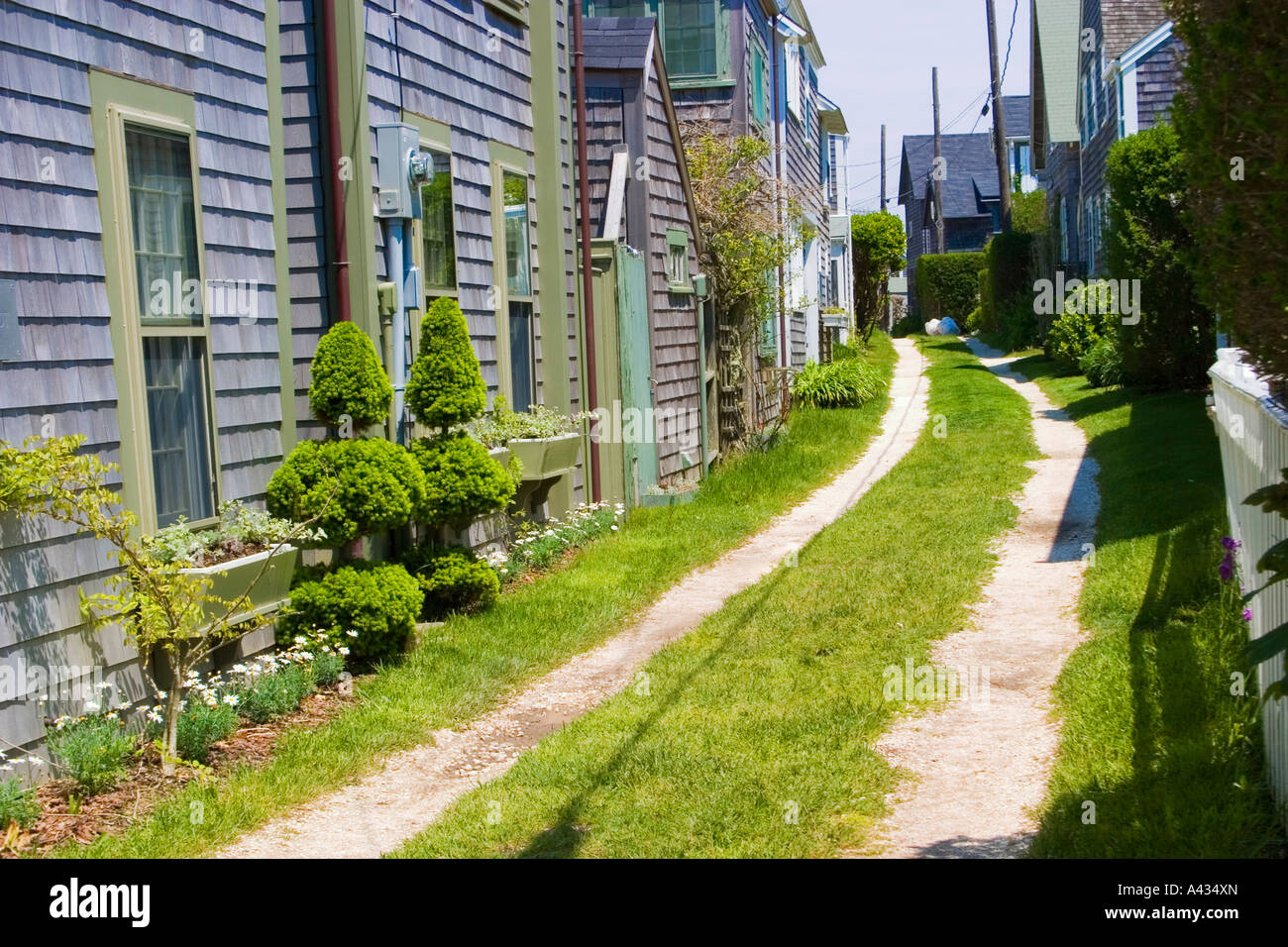 The village of Siasconset on Nantucket Island Stock Photo - Alamy