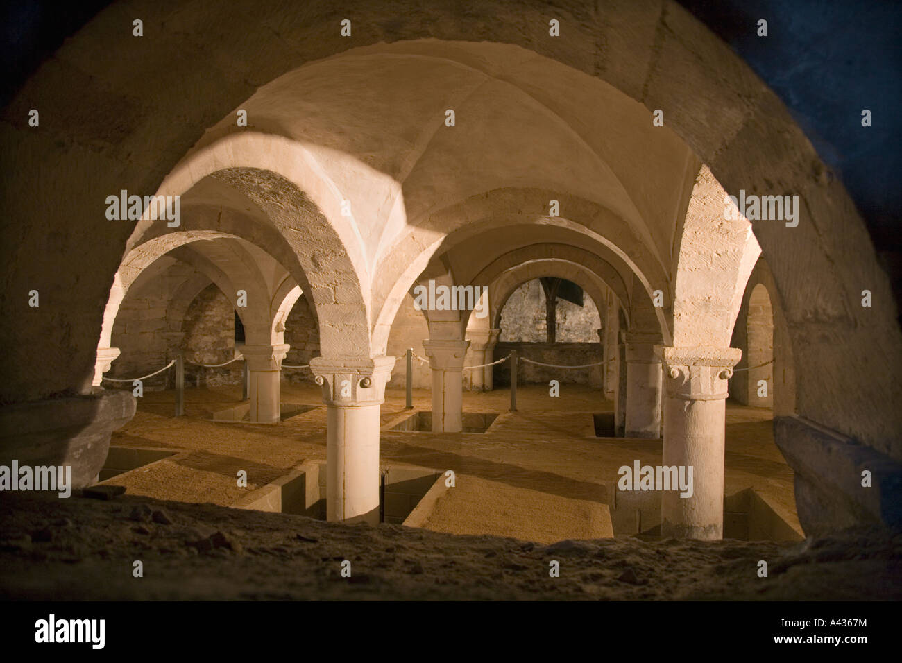Crypt of Gloucester Cathedral. Gloucester. Gloucestershire UK Stock ...