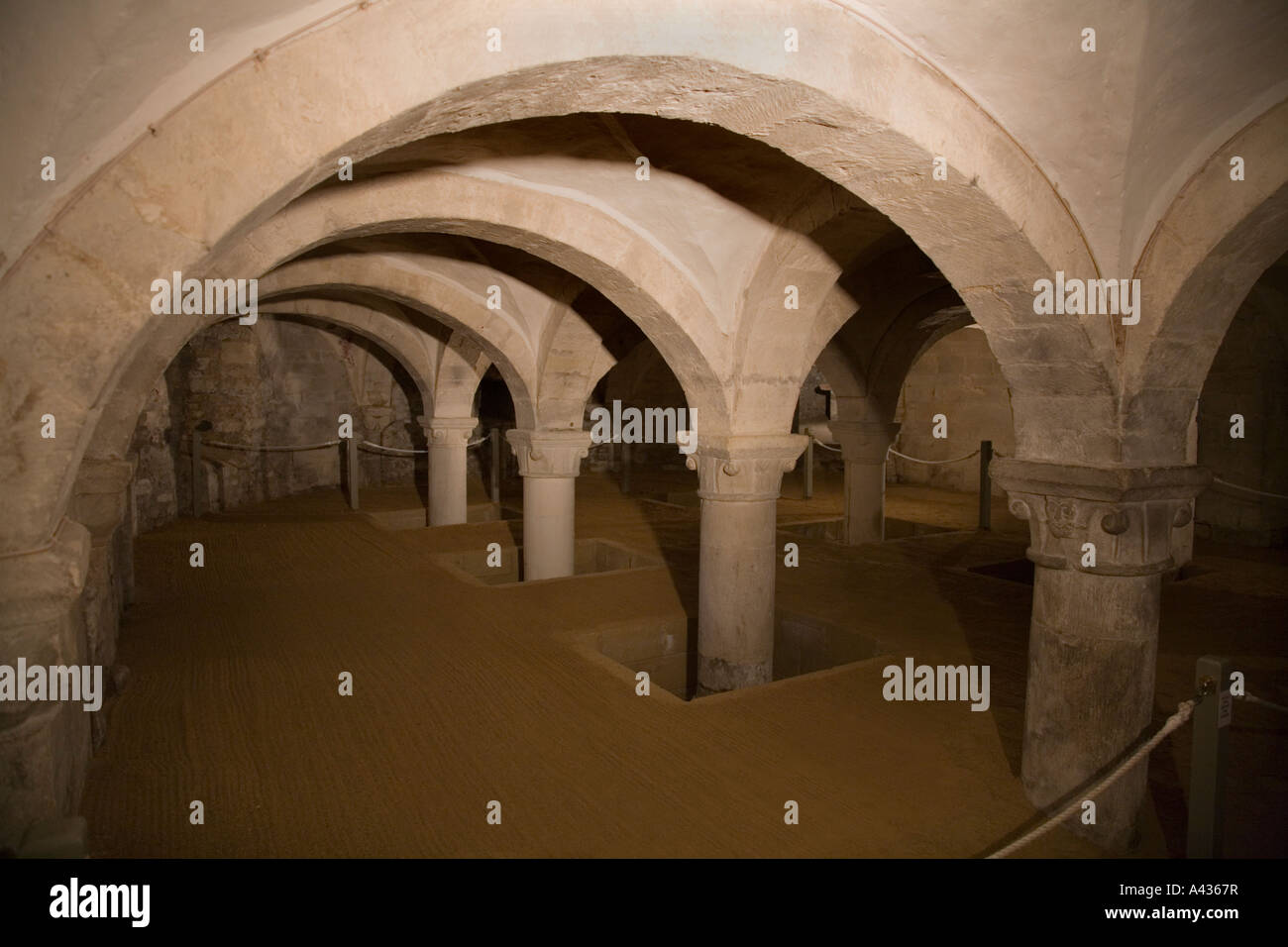 Crypt of Gloucester Cathedral. Gloucester. Gloucestershire UK Stock ...