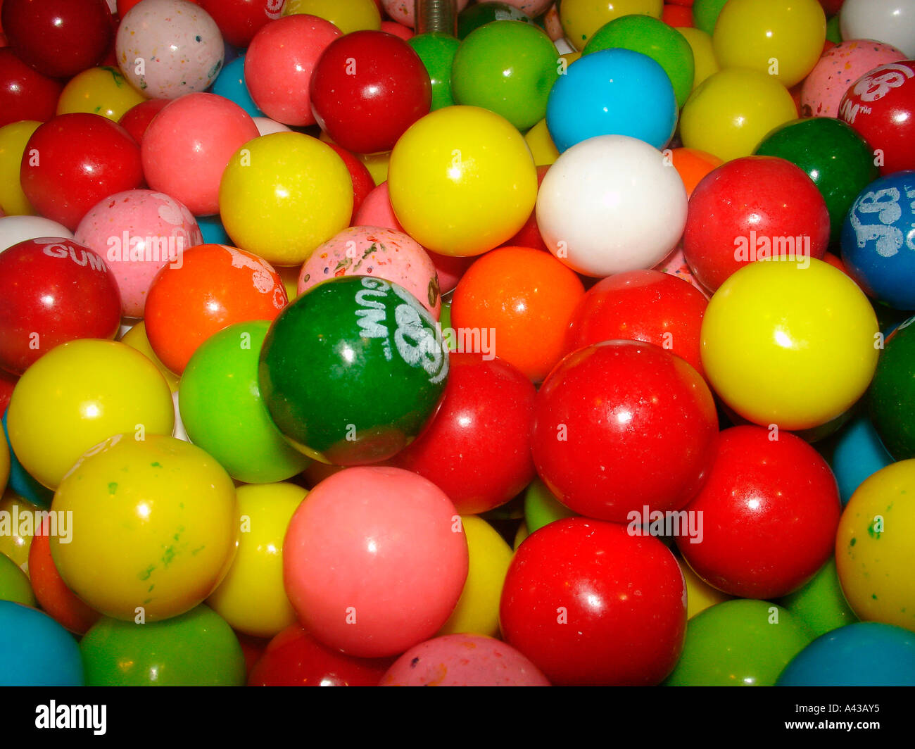 Balls of chewing gum Stock Photo - Alamy