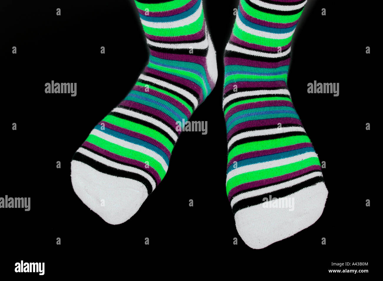 Human feet black socks hi-res stock photography and images - Alamy