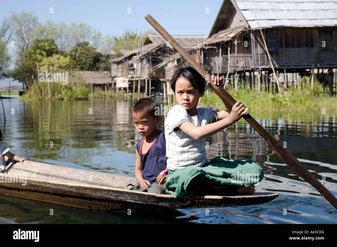 Floating Village, Inle Lake, Myanmar Stock Photo - Alamy
