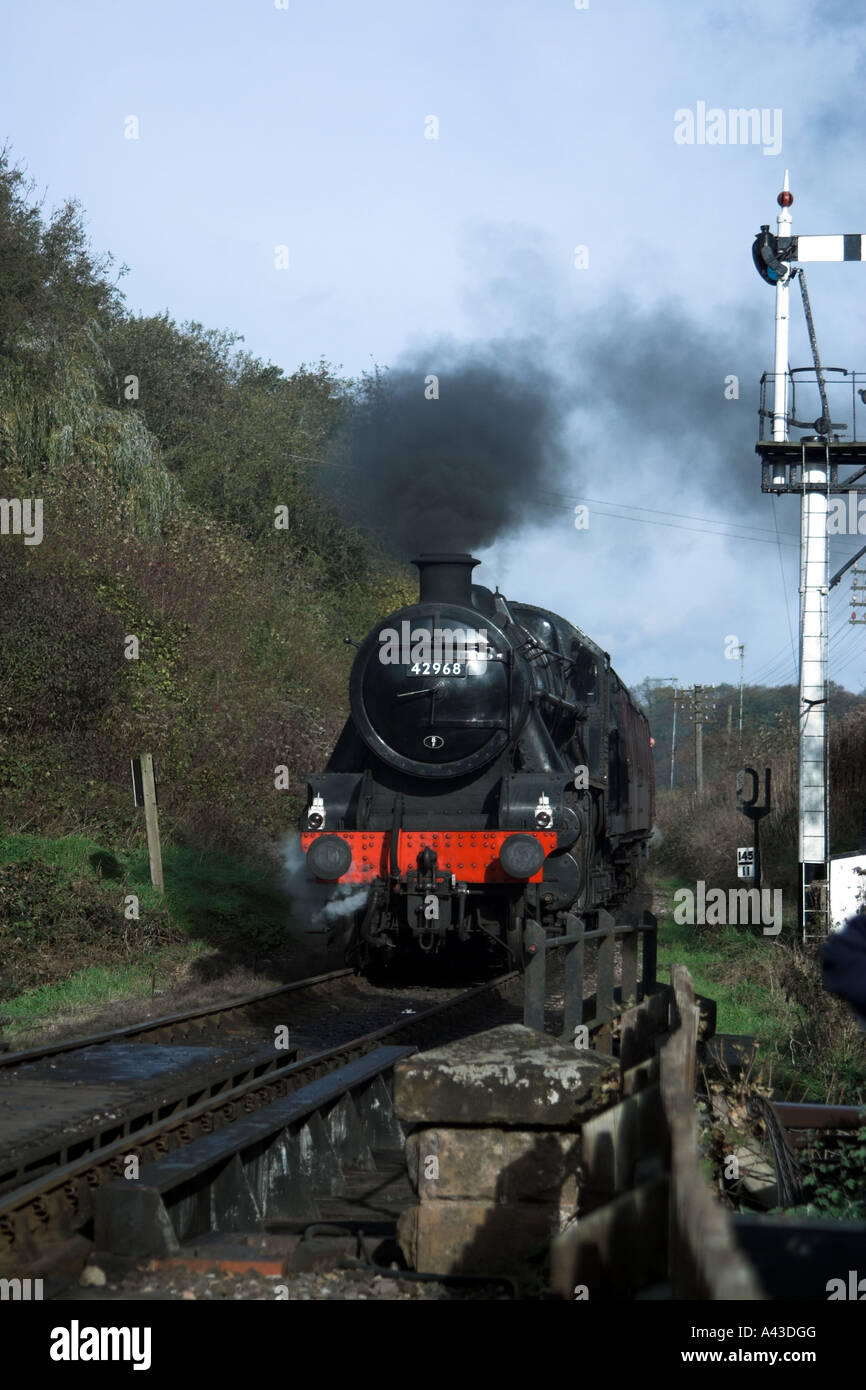Steam train entering Hampton Loade Station. Severn Valley Steam Railway ...