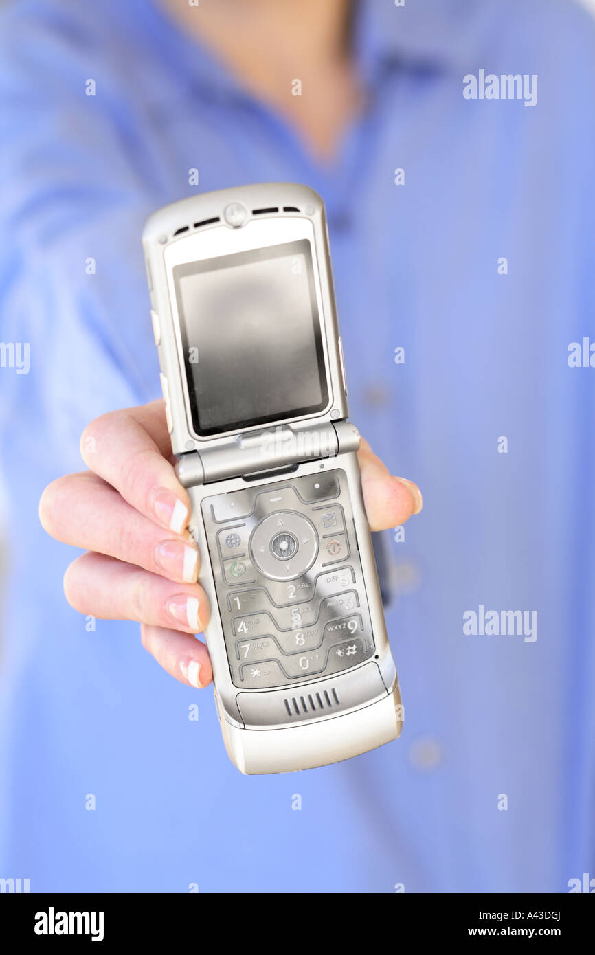 Mobile device held in hands hi-res stock photography and images - Alamy