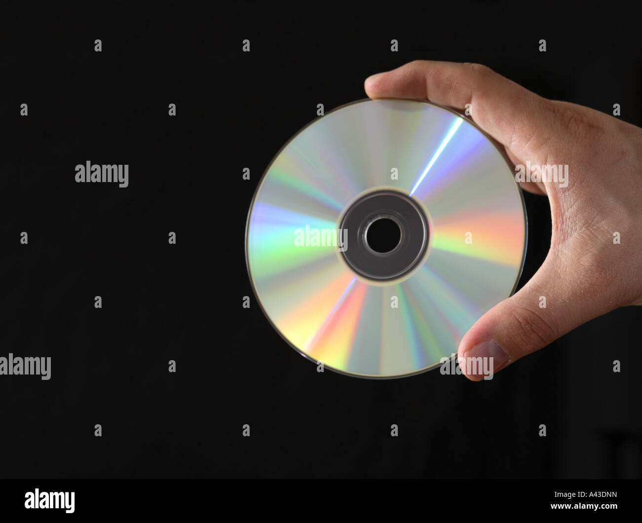 Hand holding a disk Stock Photo - Alamy