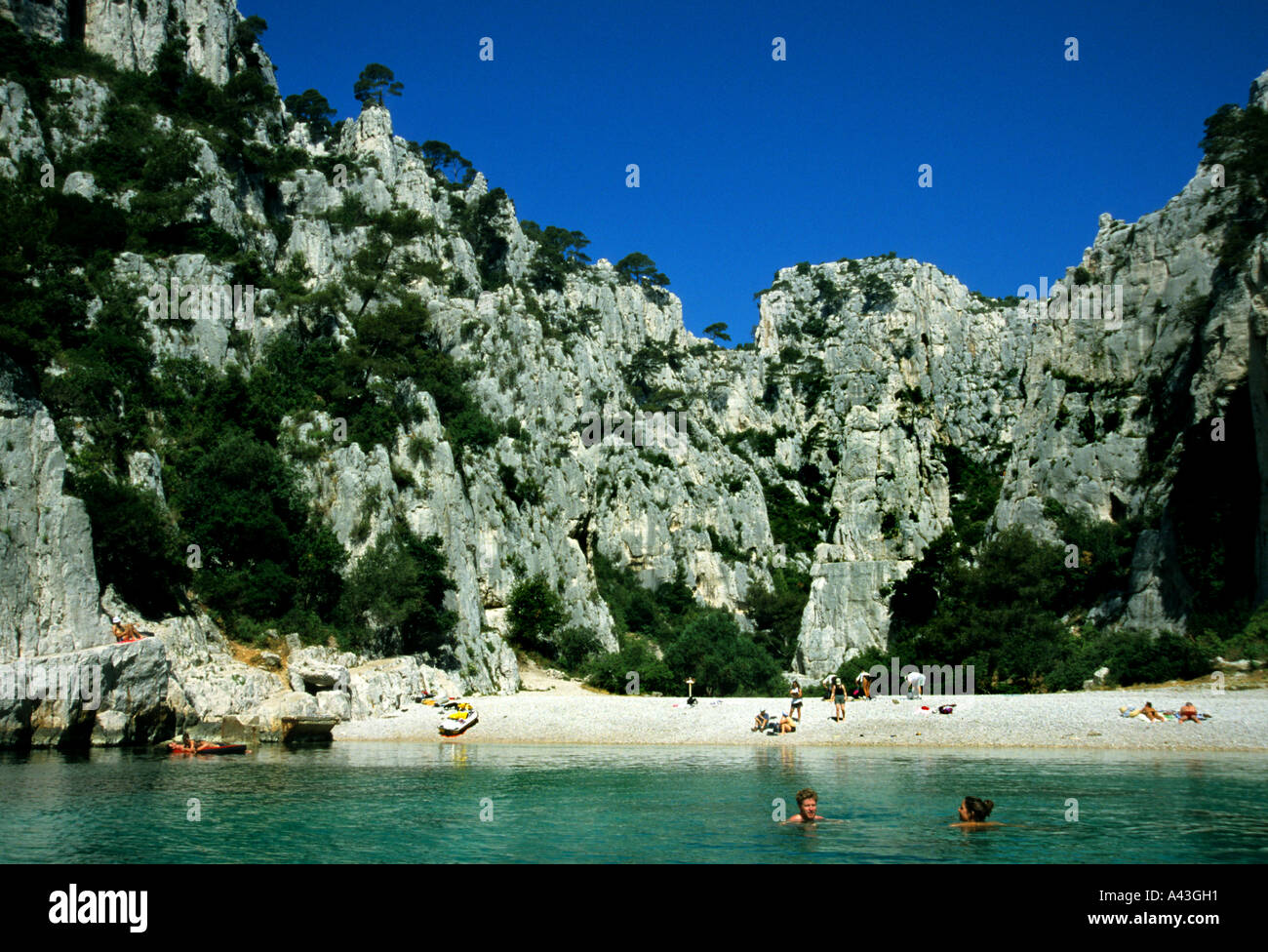 Provence Calanques near Cassis French Riviera France Boat Port Harbor ...