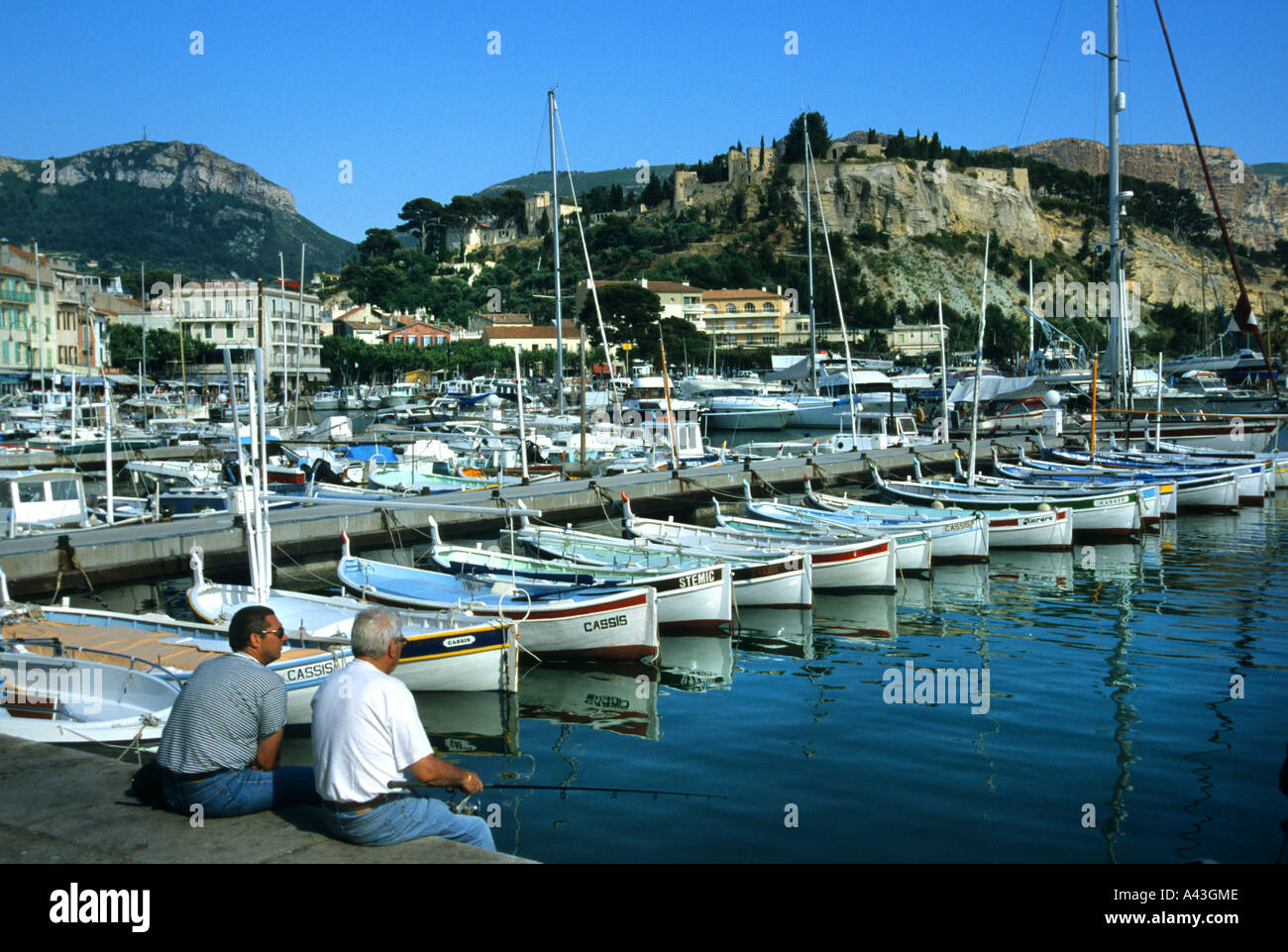 Cassis Provence Calanques France French Boat Sea Stock Photo - Alamy
