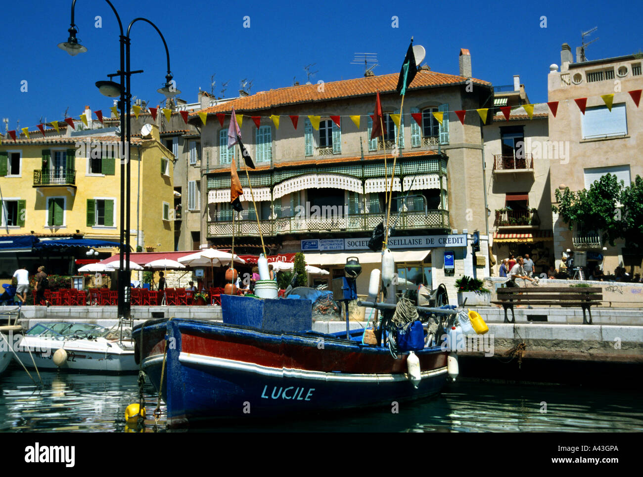 Cassis Old Vieux Port Harbor Provence French Riviera Cote D'Azur France ...