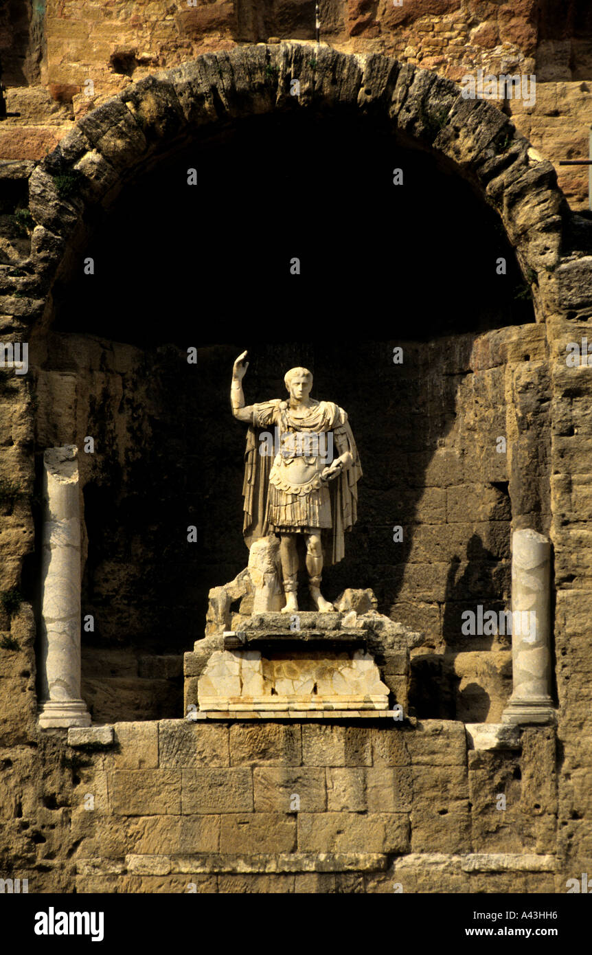 Statue of Emperor Augustus Roman ORANGE Vaucluse Provence The Roman ...