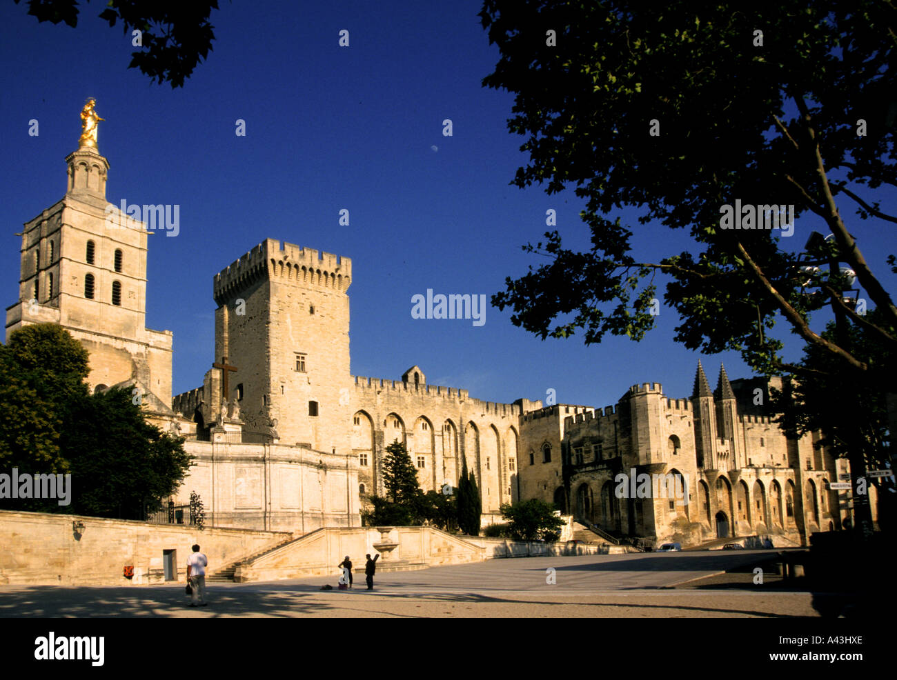Avignon Papal Palace The Palais des Papes French France Provence Stock ...