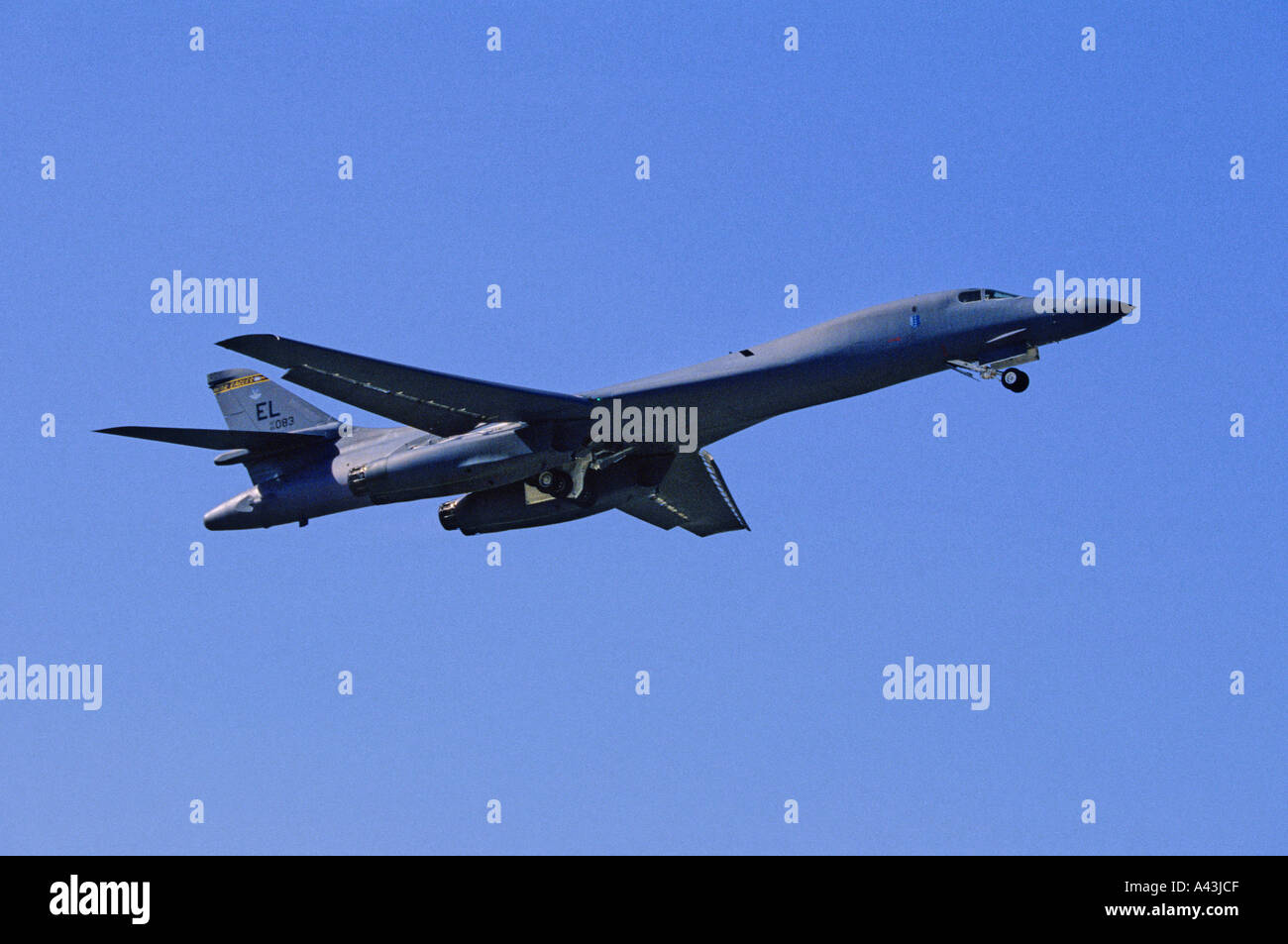 US Air Force Rockwell B-1B Lancer strategic bomber Stock Photo - Alamy