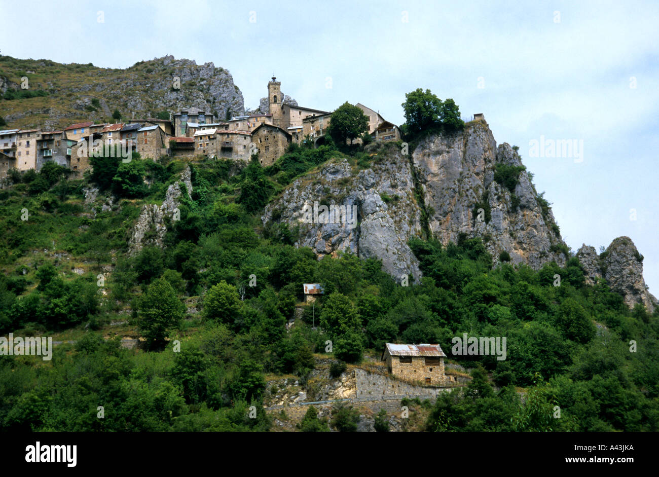 France French Provence Midi Roubion Alpes Stock Photo - Alamy