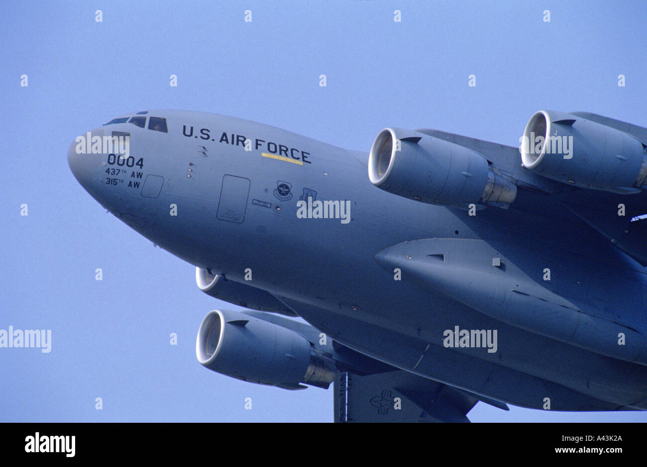 US Air Force Boeing C-17 Globemaster III transport aircraft Stock Photo - Alamy