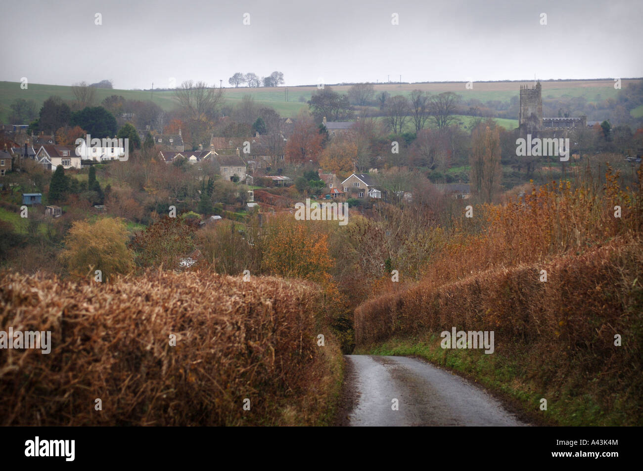 THE VILLAGE OF WELLOW SOMERSET UK Stock Photo - Alamy