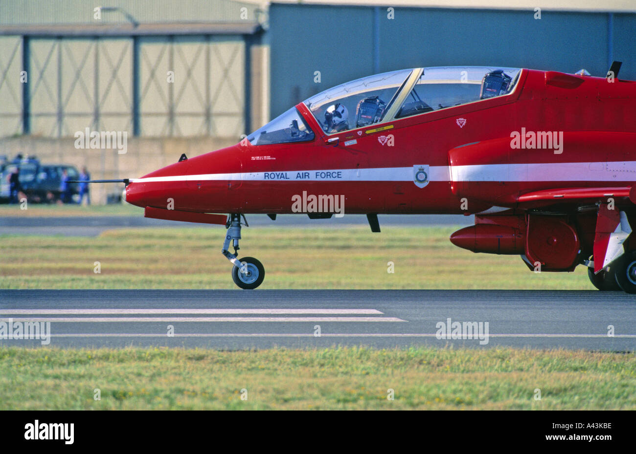 RAF Red Arrows Hawk Aircraft Stock Photo - Alamy
