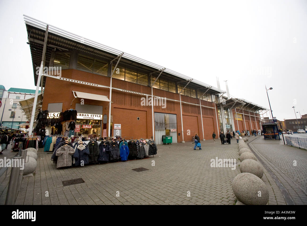 Birminghams famous Rag Market in the Bullring area of the city Stock ...